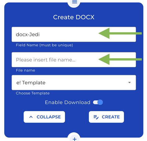 Create DOCX E No Code Legal Automation EN EN