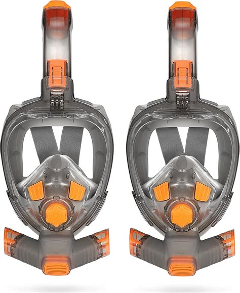 Buy Full Face Snorkeling Mask Full Dry Snorkel Diving Mask Easy Breathing Snorkeling Face Mask