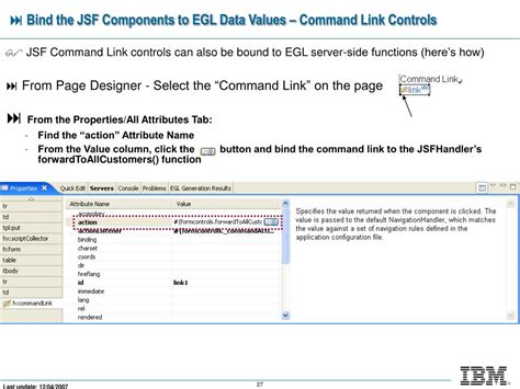 Ppt “essential” Jsf Components And Egl Bindings Powerpoint Presentation Id3874301
