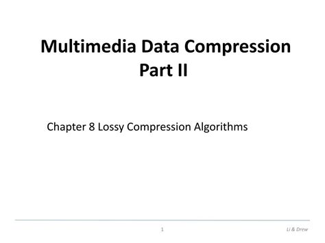 Ppt Multimedia Data Compression Part Ii Powerpoint Presentation Free Download Id5947003