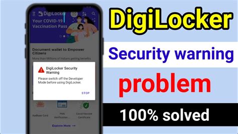 Digilocker Security Warning Digilocker Open Nahi Ho Raha Hai Digilocker YouTube