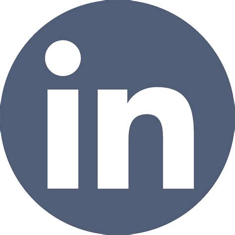 Linkedin Icon Png Round