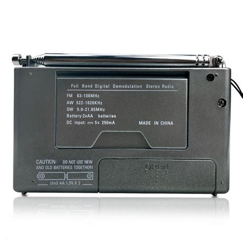 HRD-310 Full Band Radio Clock Portable Stereo Radio DSP Receiver FM MW ...