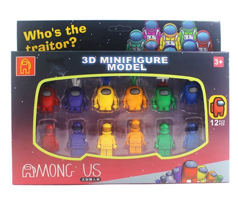 Купить Набор фигурок из игры Амонг Ас (Among Us) 12 шт совместимы с ...