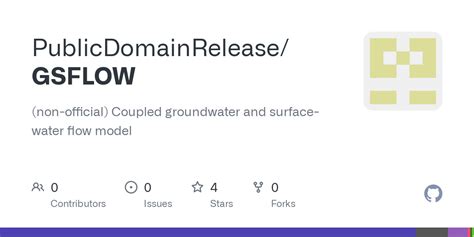 Github Publicdomainrelease Gsflow Non Official Coupled Groundwater