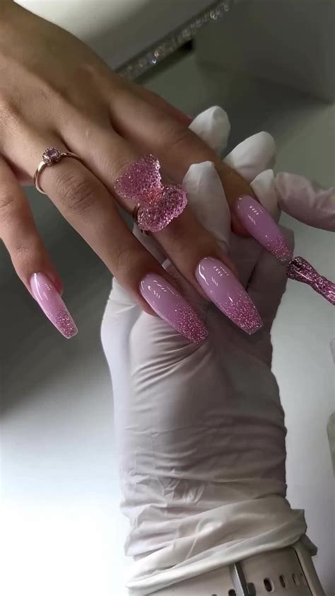 Больше новых идей в наше Telegram канале Ссылка в профиле в 2025 г Розовые блестящие ногти