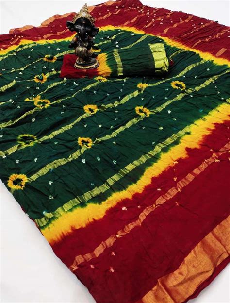 Summer Special Cotton Bandhani Saree Wholesaler