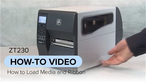 Zebra Zt230 How To Load Media And Ribbon Youtube