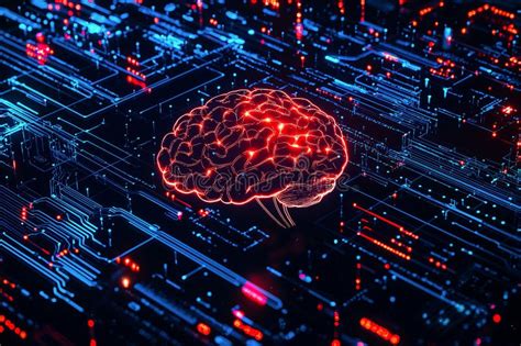 Glowing Neural Networks In A Futuristic Ai Interface Symbolizing Efficient Artificial