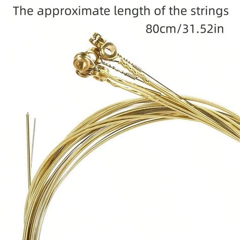 3pcs Wood Guitar Brass String Acoustic Guitar Strings Set Folk Guitar