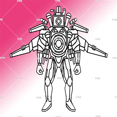 Skibidi Toilet Svg Sonar Titan Svg Png Inspire Uplift