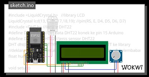 Kelembaban Dan Suhu Wokwi Esp32 Stm32 Arduino Simulator