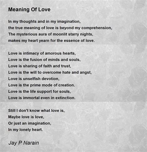 Description Of Love