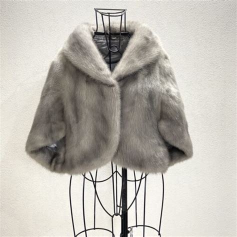 사파이어 풀스킨 밍크 케이프 코트 스튜디오 마루야