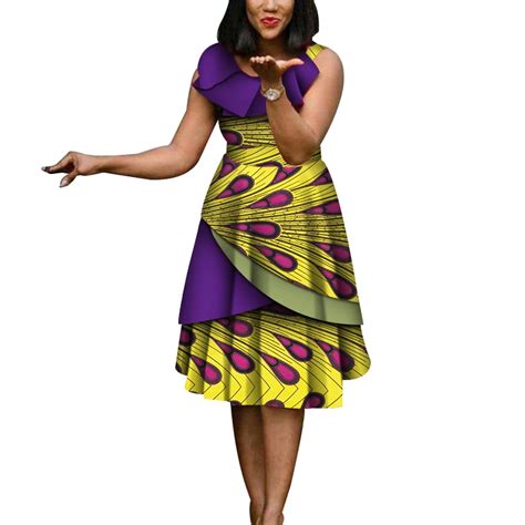 Новые модные африканские платья для женщин сексуальное платье без рукавов Bazin Riche