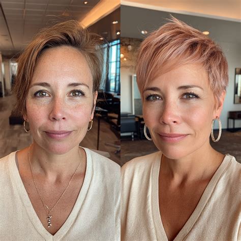 25 Chic Rose Gold Pixie Hairstyles Trending For Women Over 40 Kappers
