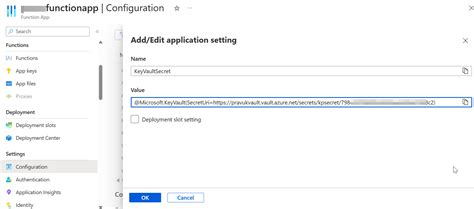 Nodejs Azure Function App Application Settings Safe To Store In