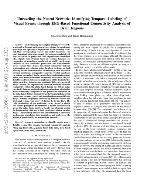 Pdf Unraveling The Neural Network Identifying Temporal Labeling Of