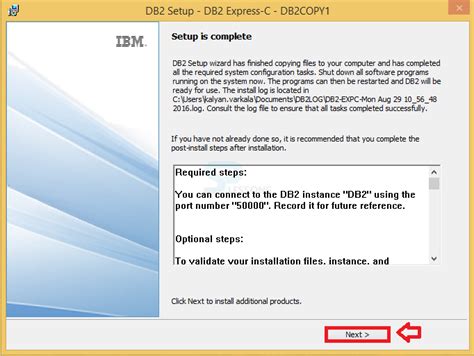 db2 installation splessons