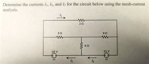 Solved Determine The Currents Ii I2 And Is For The Circuit Chegg Com