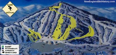 1999 2000 Mt Abram Trail Map New England Ski Map Database