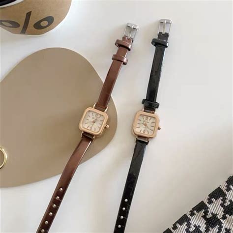 Minimalist Quartz Square Women Watch Small Wrist Watch For Etsy