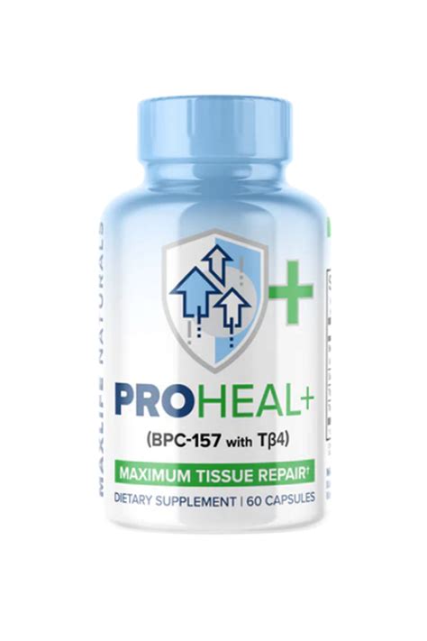 Maxlife Naturals Proheal Bpc 157 And Tb500 Tb4 Thymosin B4 Fragment 60 Capsul Made ın Usa 40107