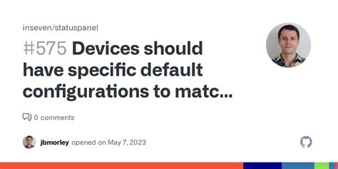 Devices Should Have Specific Default Configurations To Match Their Dimensions · Issue 575