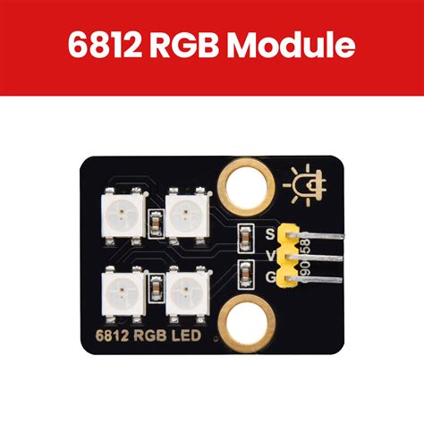 Keyestudio 6812 RGB Module For Arduino DIY Programming Projects Compatible LEGO Blocks