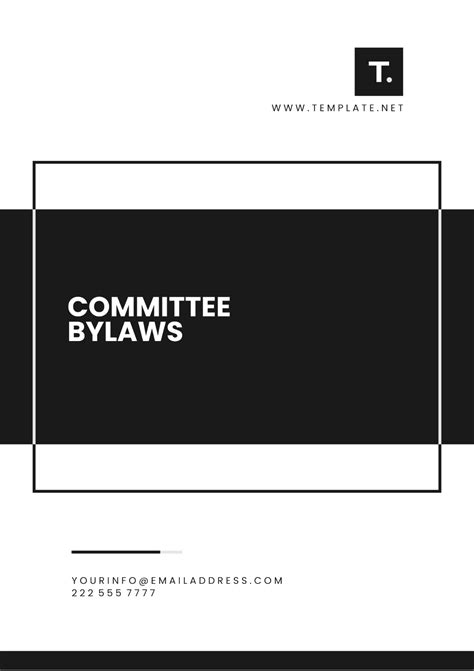 Free Bylaw Templates To Edit Online And Print