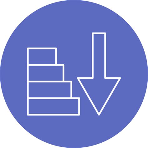 Sort Down Generic Circular Icon