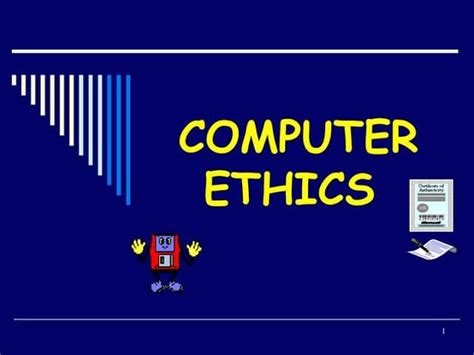 Ten Commandments Of Computer Ethics Pptx