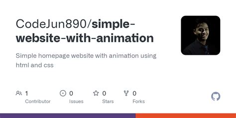github codejun890 simple website with animation simple homepage website with animation using