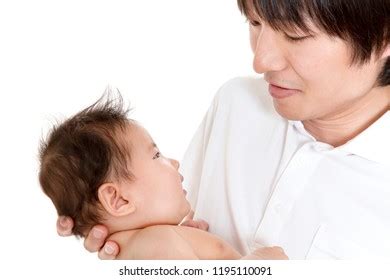 Happy Father Holding Naked Baby Baby Stock Photo Shutterstock