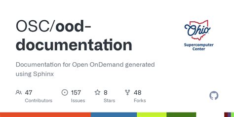 GitHub OSC Ood Documentation Documentation For Open OnDemand Generated Using Sphinx