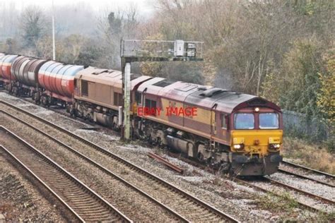 Photo Class 66 Loco No 66121 At Theale Up Down Loop Robestone Oil 15th