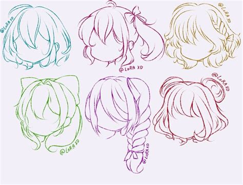 Anime Hairstyle Ideas Drawing Hair Tutorial How To Draw Hair Easy