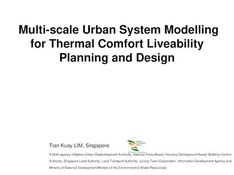 pdf multi scale urban system modelling for thermal comfort