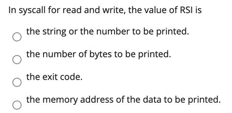 Solved The Syscalls Such As Sysread Syswrite And