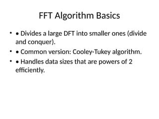 Revised FFT Introduction And Applications Pptx