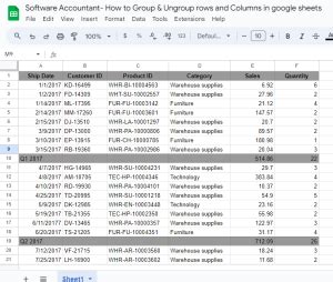 Group Ungroup Rows And Columns In Google Sheets Step By Step Guide