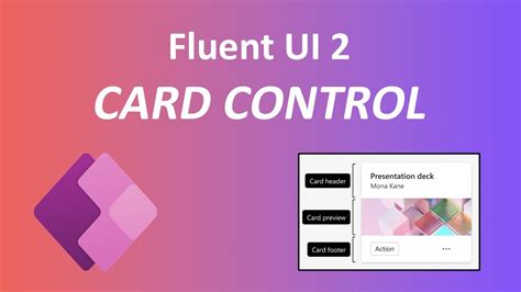 Power Apps Modern Card Control Using Fluent 2 Design Fluent 2 Component Youtube