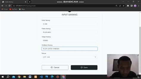 Project Mini Uts Laravel Crud Data Barang Youtube