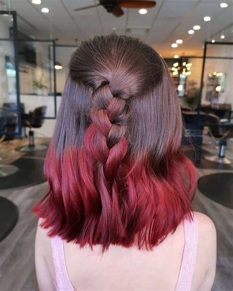 Dark Red Ombre Hair Color