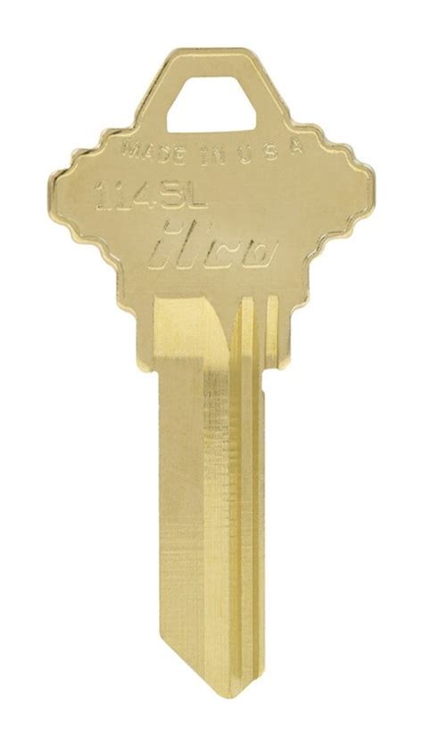 Hillman 85340 Brass Nickel Sc19 Universal Single Sided Blank Key Pack