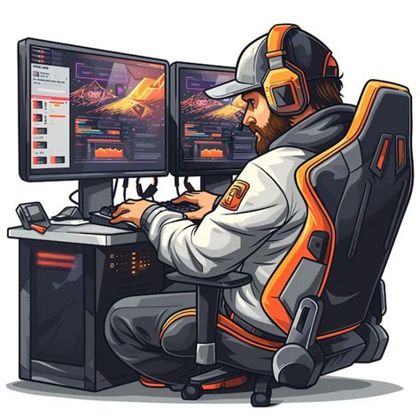 Cybersecurity Analyst Ecommerce Specialist In A Illustrated Flat Minimal Design Premium Ai