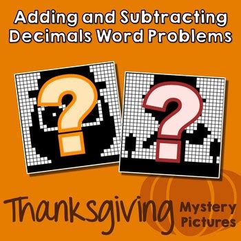 Adding And Subtracting Decimals Project Thanksgiving Decimal Activities