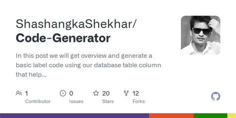 GitHub ShashangkaShekhar Code Generator In This Post We Will Get Overview And Generate A