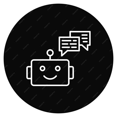 premium vector chat bot icon vector image can be used for coding and development