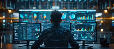 Business Analysts Use Computers And Dashboards For Data Business Analysis And Data Management